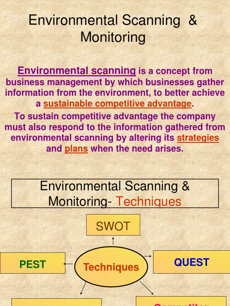Environmental Scan SWOT | Swot Analysis | Strategic Planning