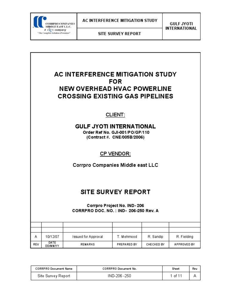 AC Interference Mitigation Study | PDF | Alternating Current | Electric ...