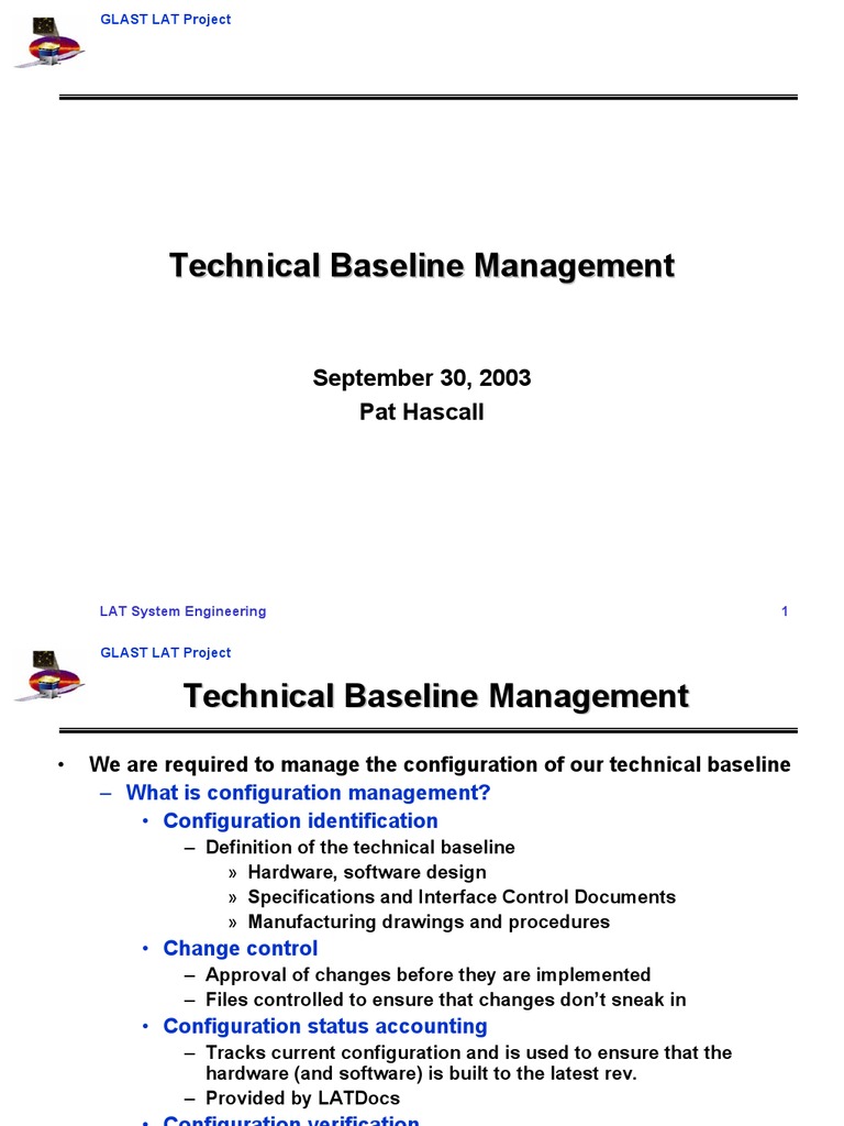 Technical Baseline Management | PDF | Systems Engineering | Computing