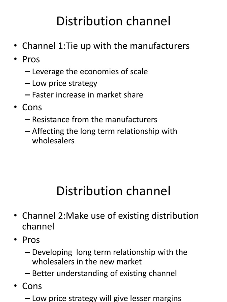 Optimizing Distribution Channels for Market Share Growth | PDF