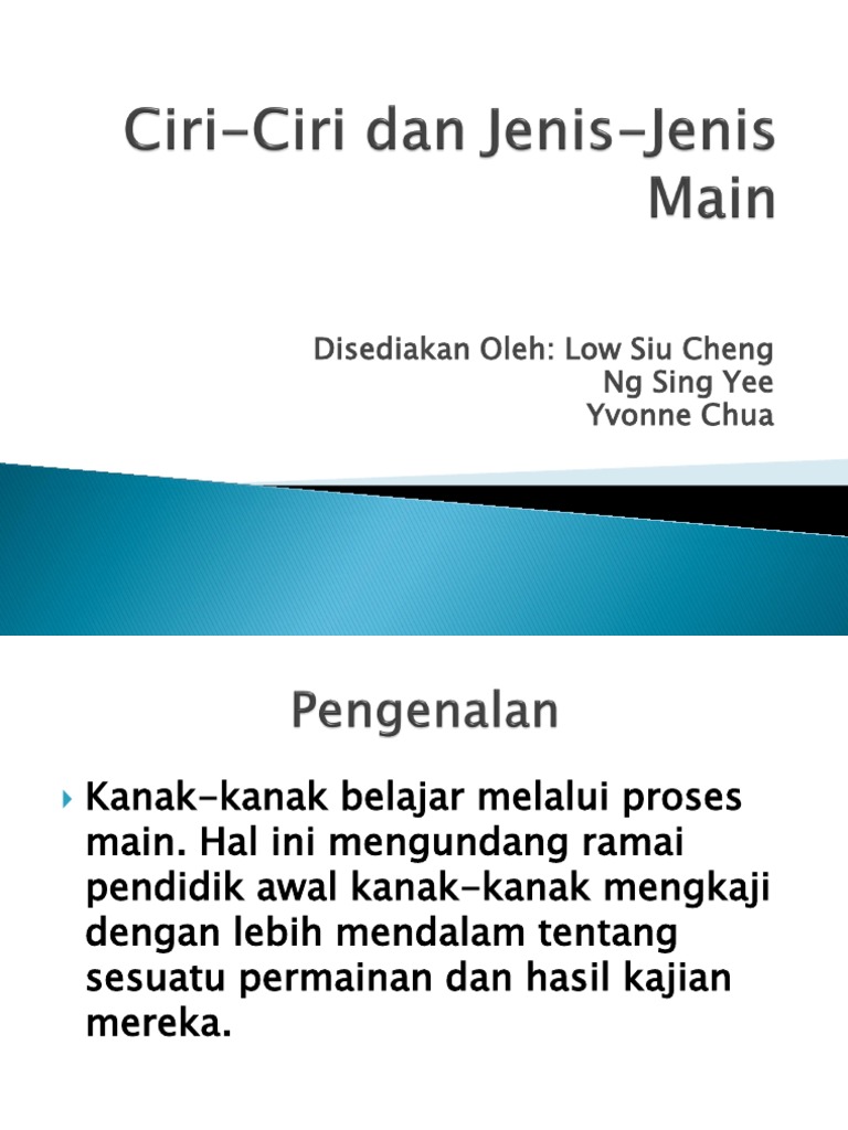 Ciri-Ciri Dan Jenis-Jenis Main | PDF