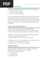 Law 12: Fouls and Misconduct Explained | PDF | Football Codes | Sports