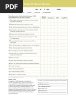 Scoring Instructions For NICHQ Vanderbilt Assessment Scales | PDF ...