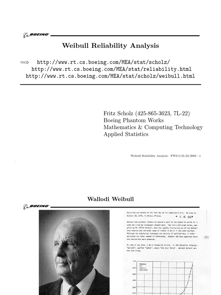 WeiBull Analysis | PDF | Statistical Analysis | Teaching Mathematics