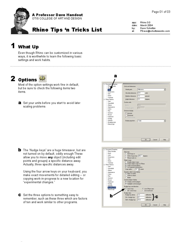 Rhino Tips N Tricks List: What Up | PDF | Computing And Information ...