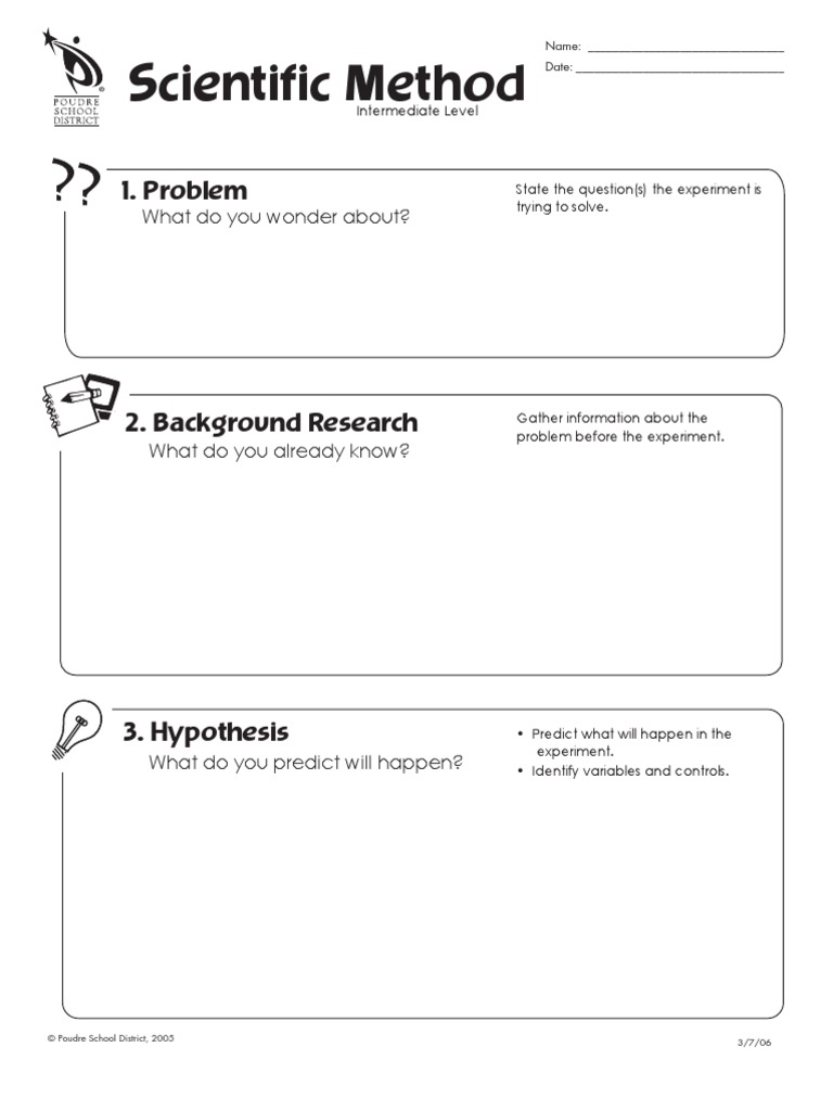 Scientific Method Graphic Organizer | PDF