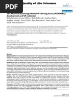 The Short Warwick-Edinburgh Mental Well-Being Scale (SWEMWBS) | PDF