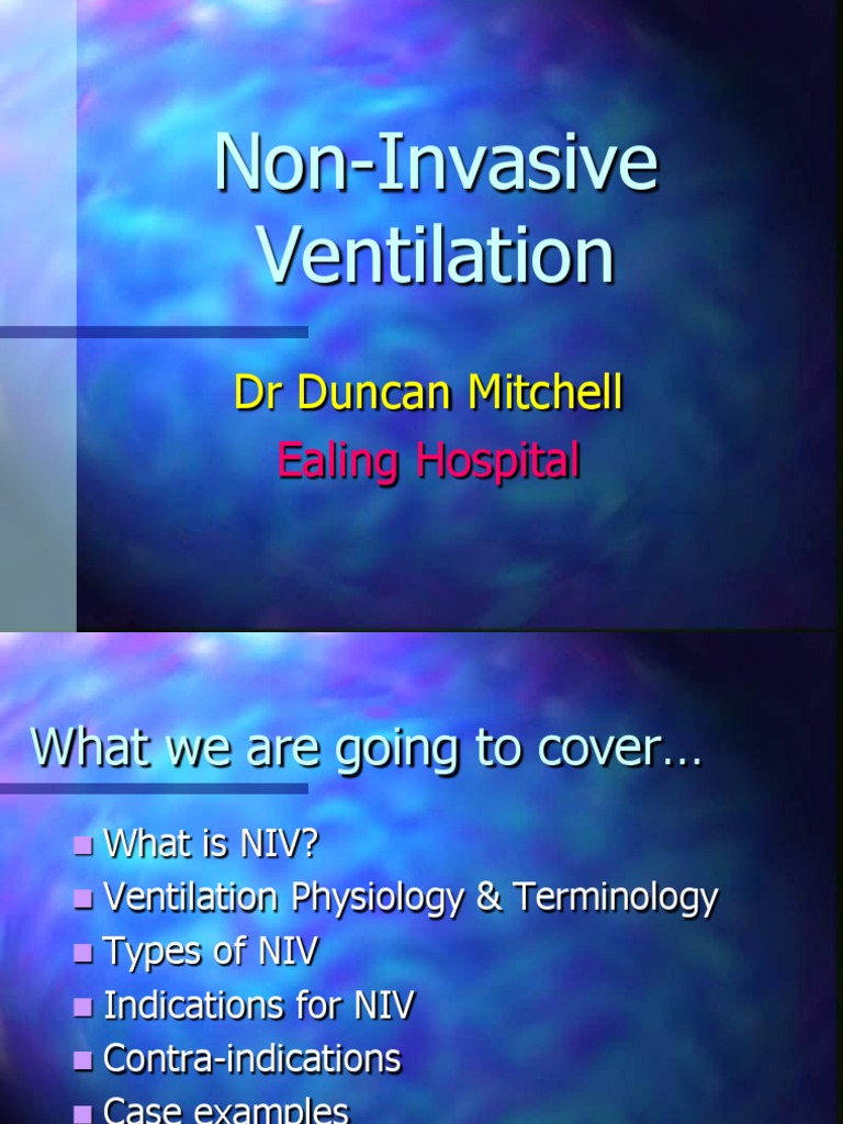 Non Invasive Ventilation | PDF | Medical Specialties | Pulmonology
