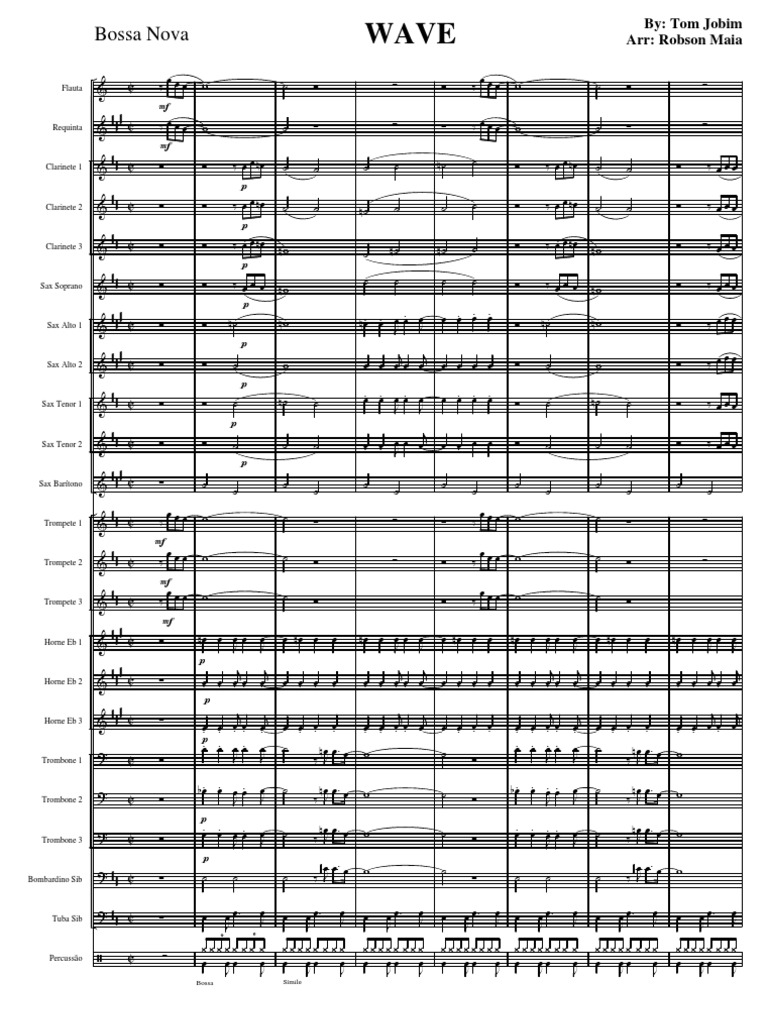 Wave Tom Jobim | PDF | Music Production | Elementary Organology