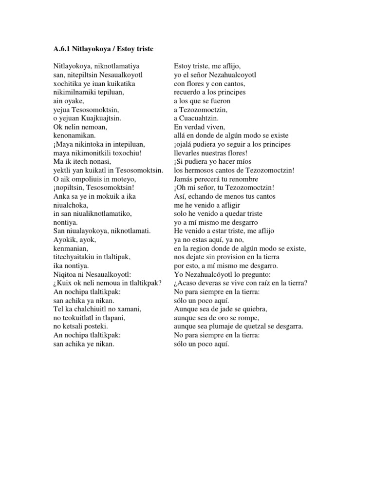 Poema Indigena | PDF | Ocio