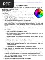 Year 6 Art Lesson: Colour Wheel | PDF | Color | Paintings