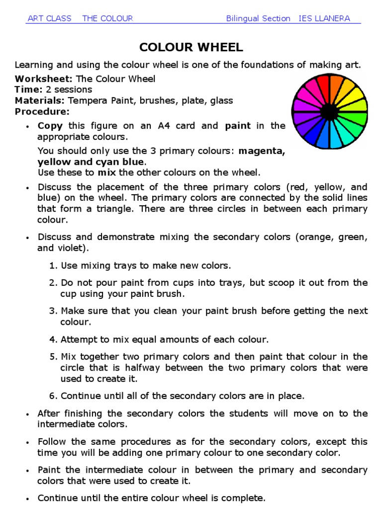 Colour Wheel | PDF | Color | Image Processing