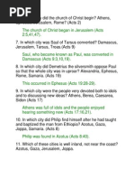 Acts of the Apostles Quiz with Answers | PDF | Acts Of The Apostles ...