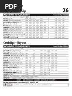 X1 Bus Timetable Overview | PDF | Bus Transport | Transport
