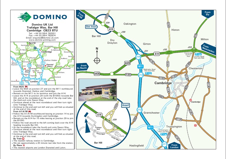 Bar Hill Cambridge Map | PDF | Cambridge | Transport Infrastructure