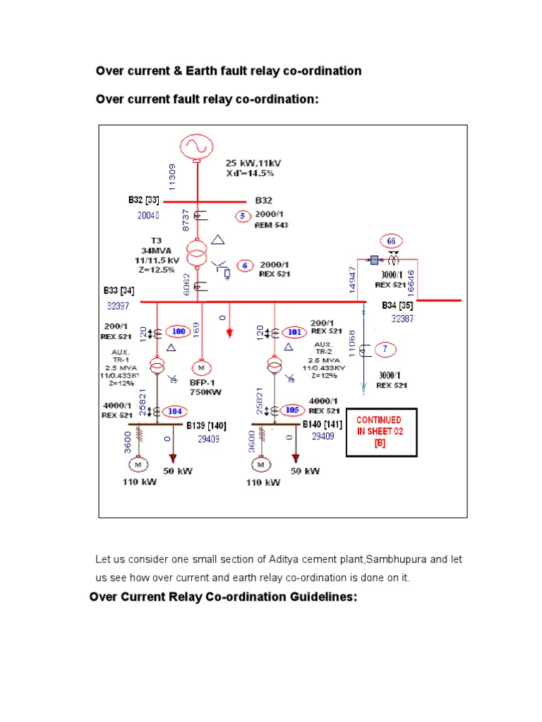 Overcurrent & Earth Fault Relay Coordination | PDF | Relay | Power ...
