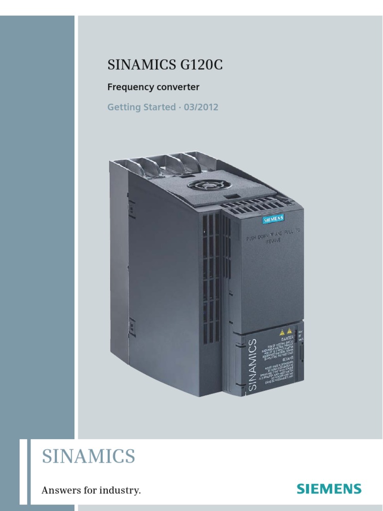 Siemens Sinamics G120C Getting Started | PDF | Parameter (Computer Programming) | Electromagnetism