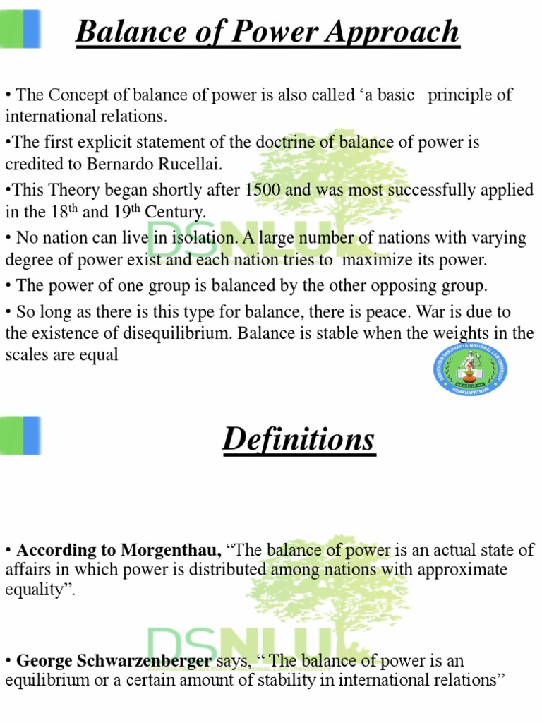 Understanding Balance of Power Theory | PDF | Economic Equilibrium ...