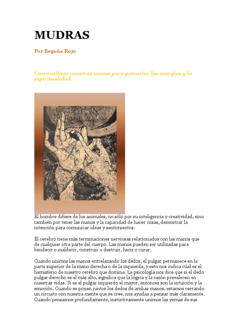 Mudras Pdf Yoga Meditación