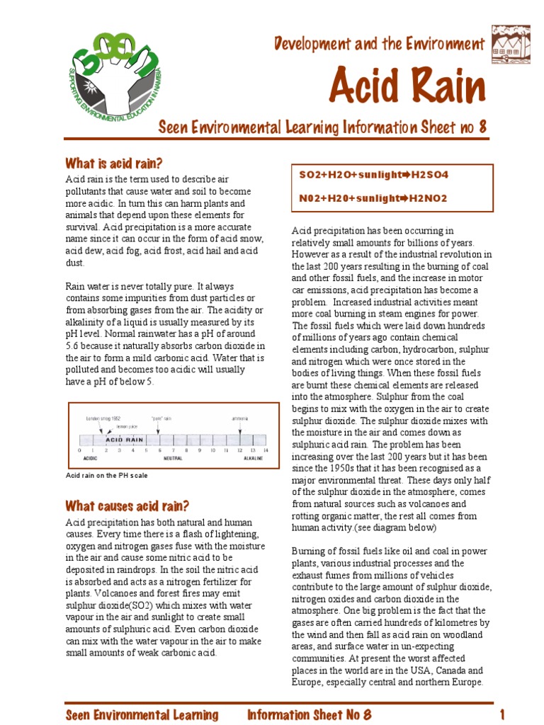 Understanding Acid Rain Effects | PDF
