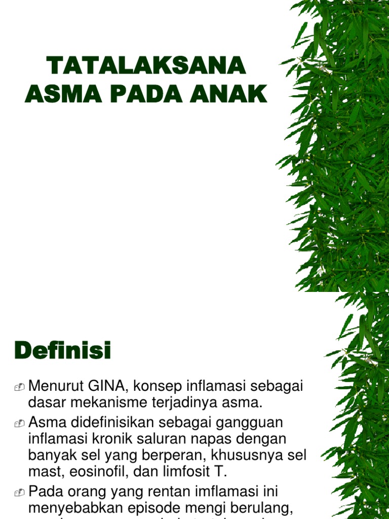 Tatalaksana Asma Pada Anak | PDF