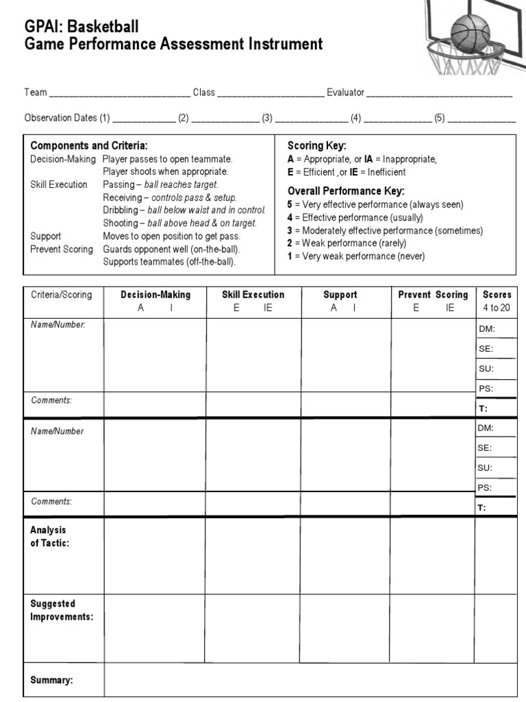 GPAI - Basketball | PDF