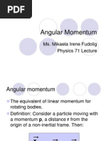 Angular Momentum Problems and Solutions | PDF