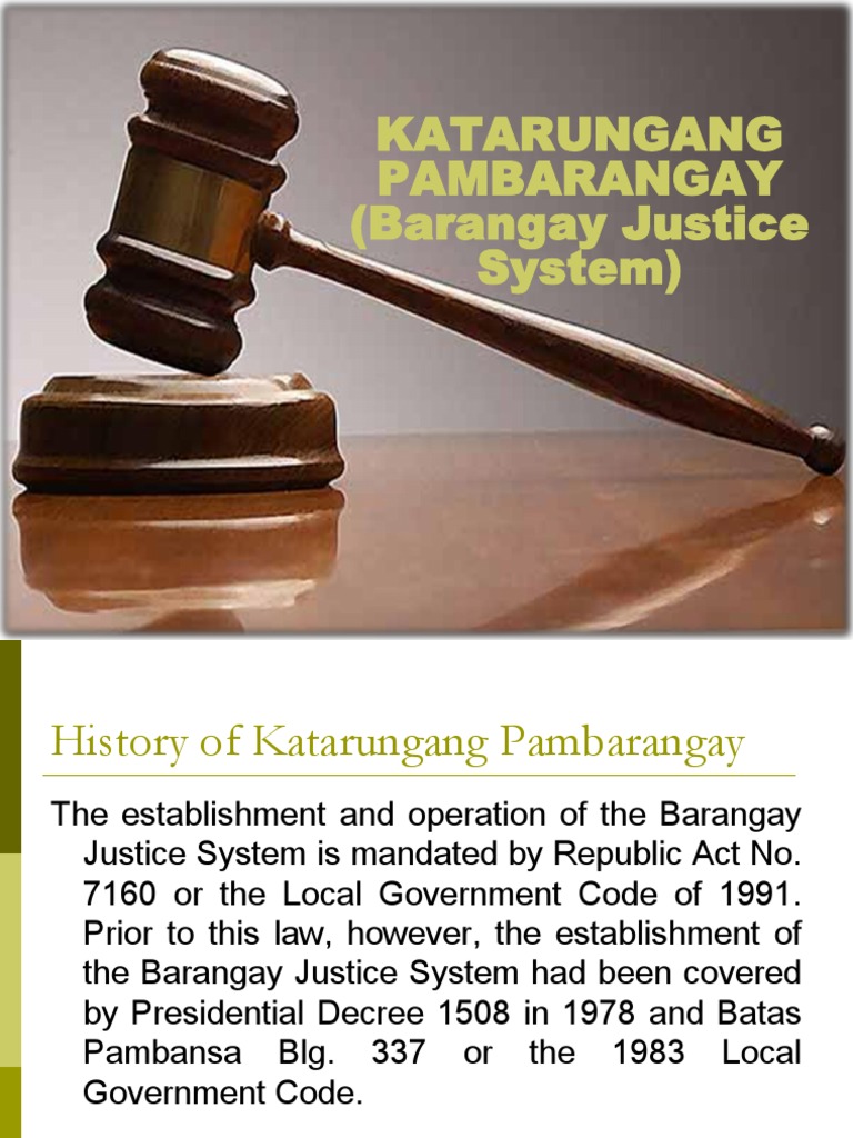 Katarungang Pambarangay | Alternative Dispute Resolution | Arbitration