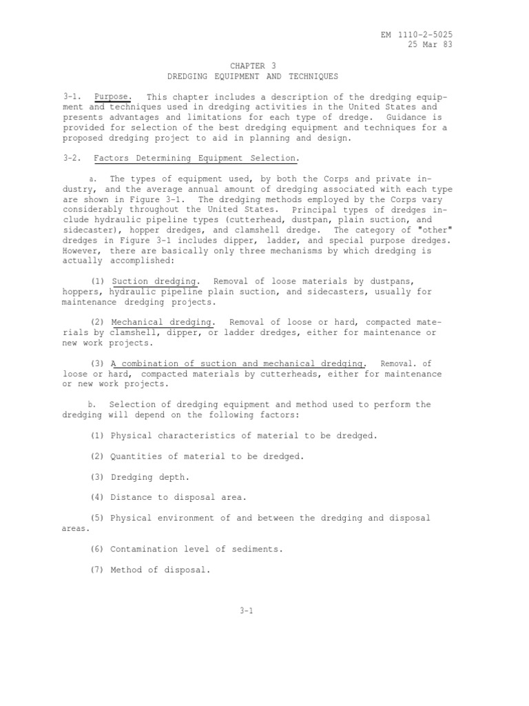 Dredging Techniques | PDF | Dredging | Ships