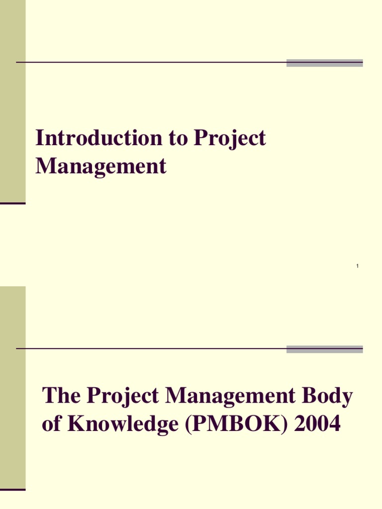 Introduction To Project Management | PDF