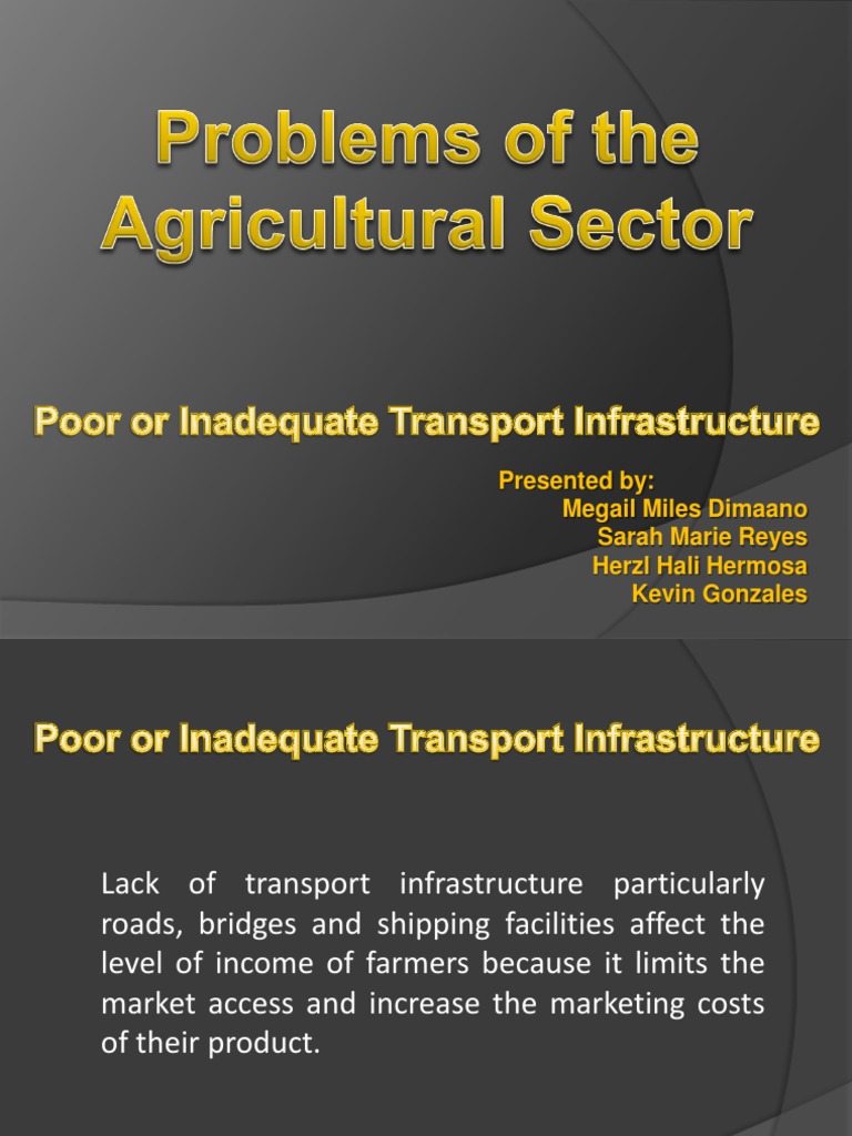 The Problems of the Agricultural Sector in the Philippines.pptx ...