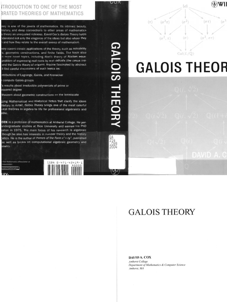 Galois Theory Cox | PDF