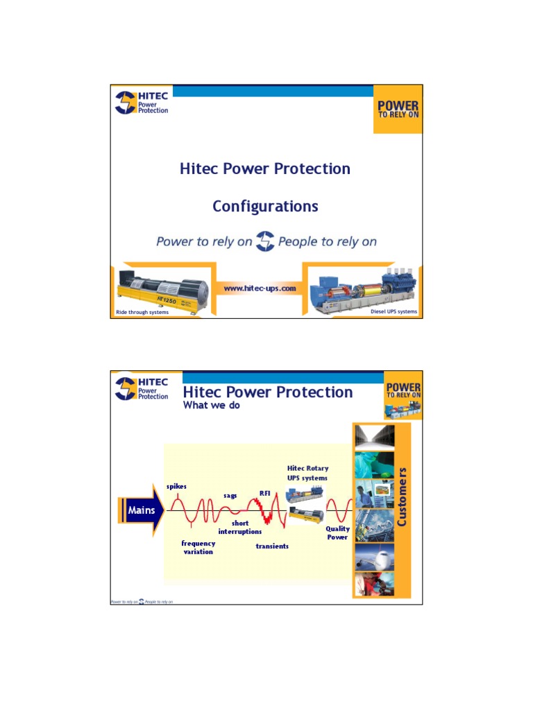 Hitec UPS Configurations | PDF | Transformer | Manufactured Goods