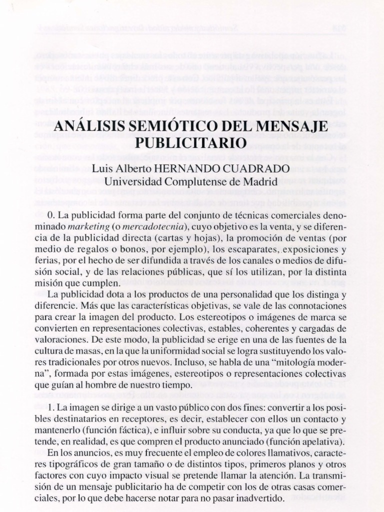 Analisis Semiotico | PDF