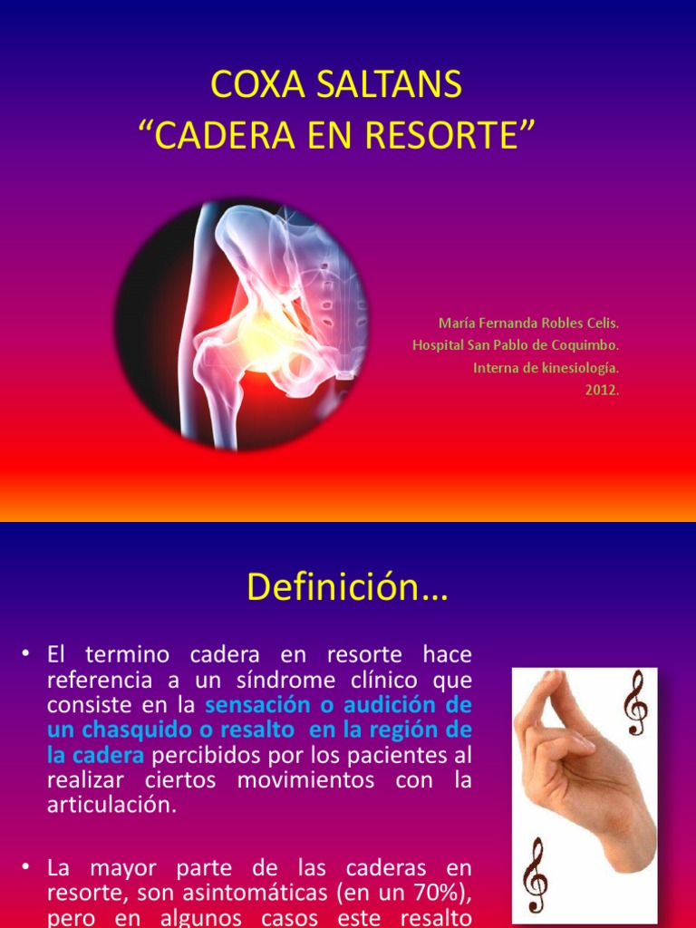 Coxa Saltans: Síntomas y Tratamiento | PDF | Rodilla | Cadera