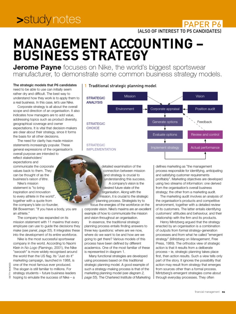 Nike Strategy Model | PDF