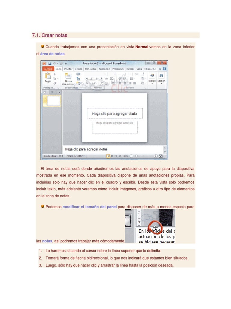 Unidad 7. Notas Del Orador (l) | Microsoft PowerPoint | Tecnología ...