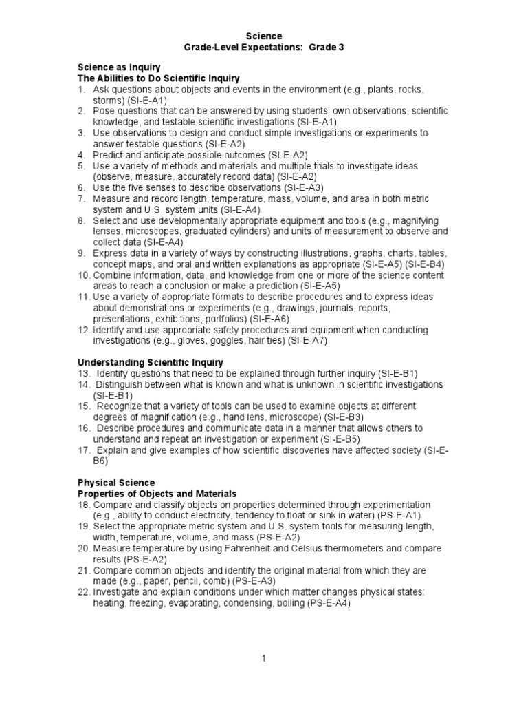 Science Grade 3 | PDF | Scientific Method | Experiment