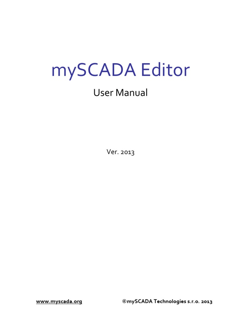 MySCADA Editor V 21.1.2013 | PDF | Icon (Computing) | Scada