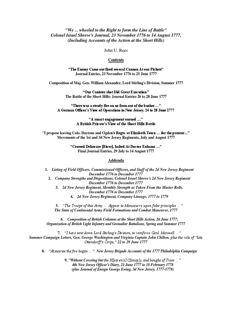 'We ... Wheeled To The Right To Form The Line of Battle': Colonel ...