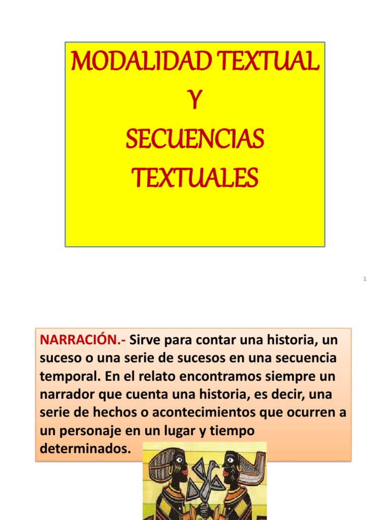 Modalidad Textual y Secuencias Textuales | PDF | Verbo | Oración ...