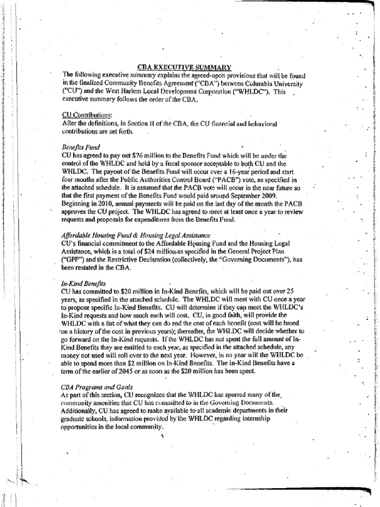Community Benefits Agreement | PDF | New York City | Employment