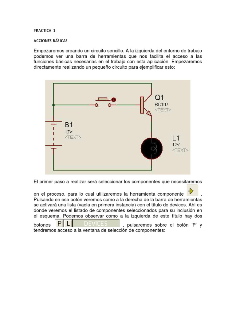 Practica 1 Proteus | PDF | Ventana (informática) | Simulación