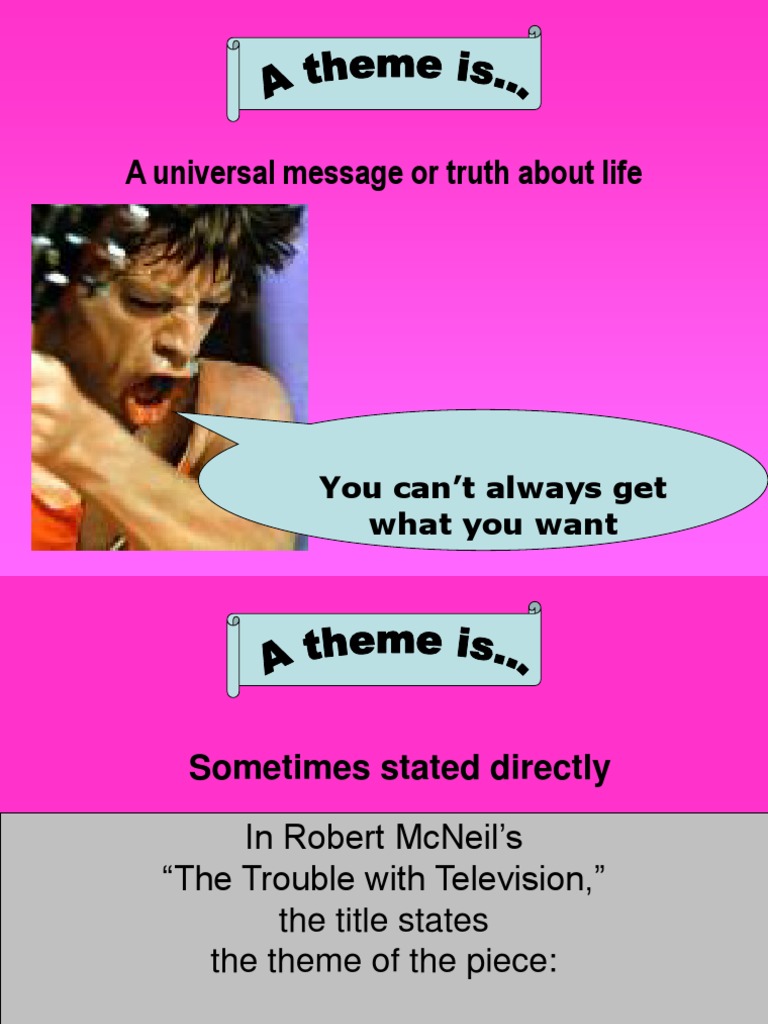 A Universal Message or Truth About Life: You Can't Always Get What You ...