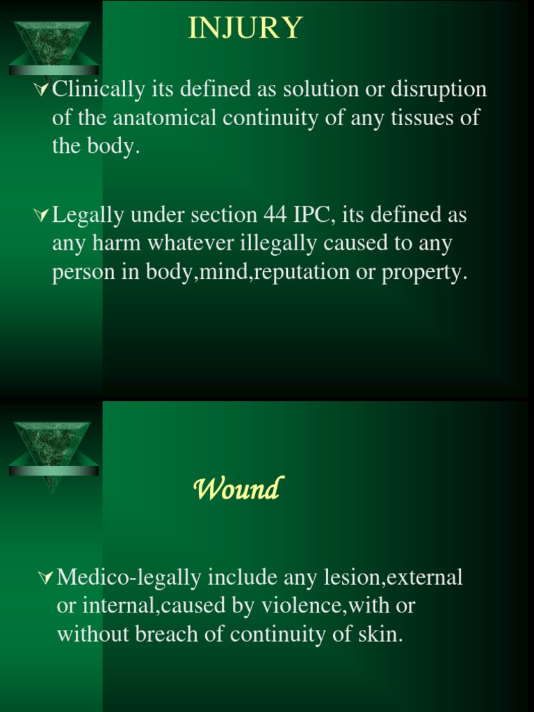 Understanding Wound Classifications | PDF | Law