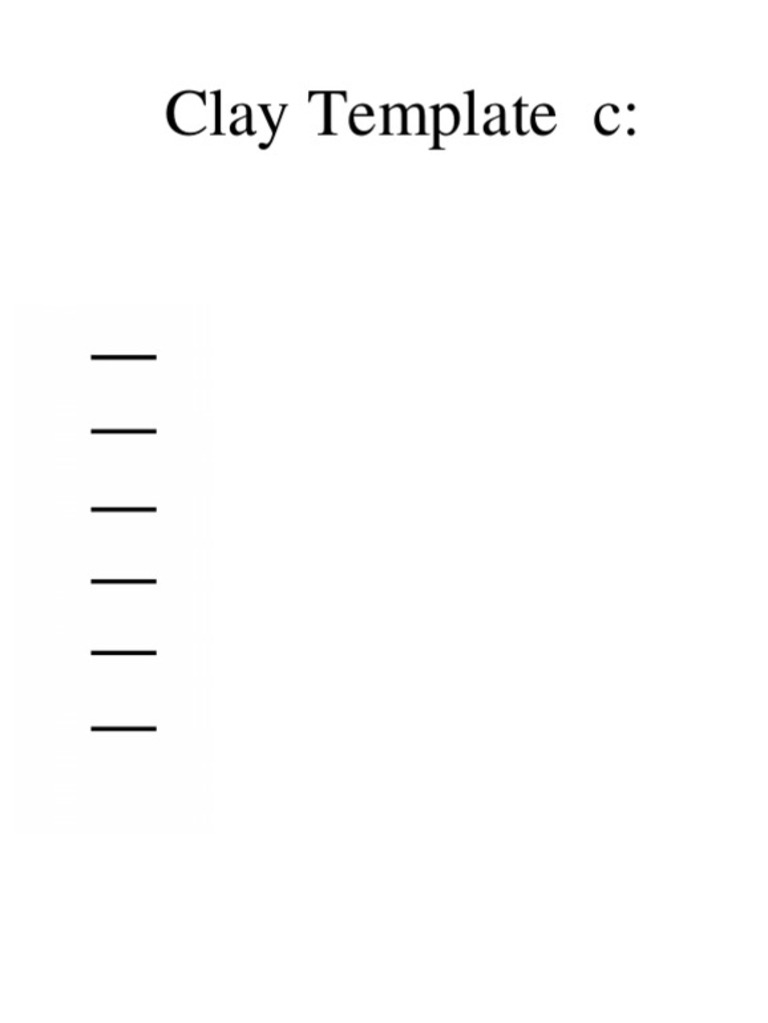 Clay Template | PDF