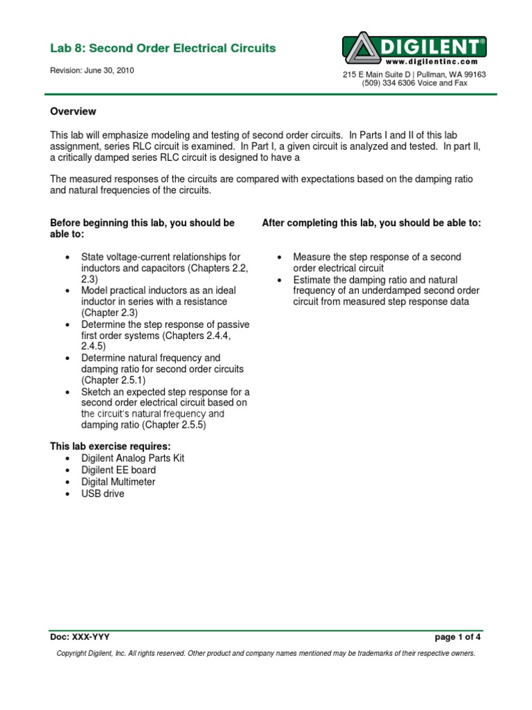 Lab8 EE | PDF | Electronic Circuits | Electrical Network