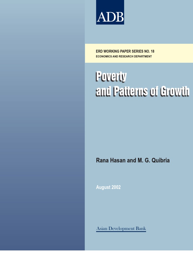 Poverty and Patterns of Growth | PDF | Economic Growth | Poverty Reduction