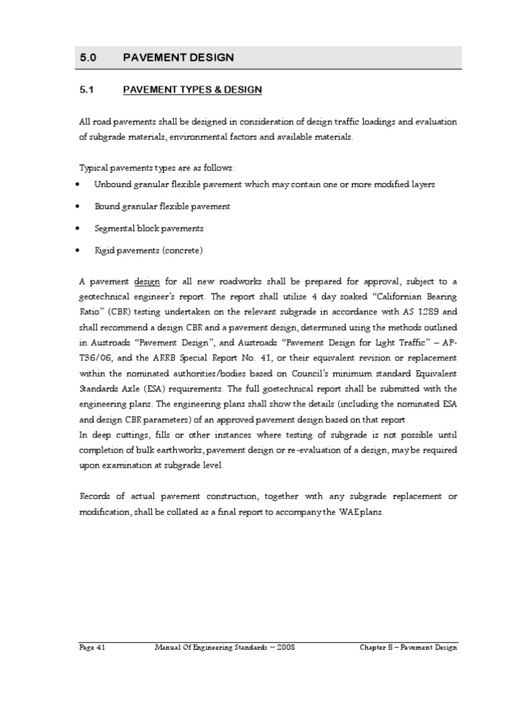 Rigid Pavement Design Standards | PDF | Road Surface | Concrete