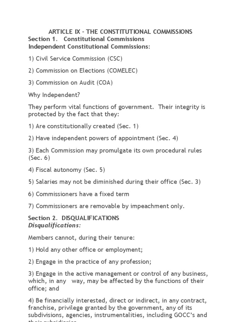 Constitutional Commission | PDF | Commission On Elections (Philippines ...
